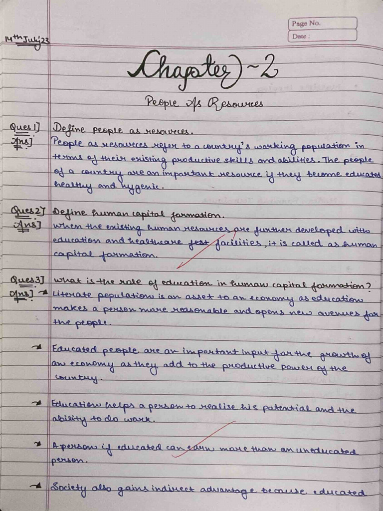 Economics Chapter-2 Work | PDF