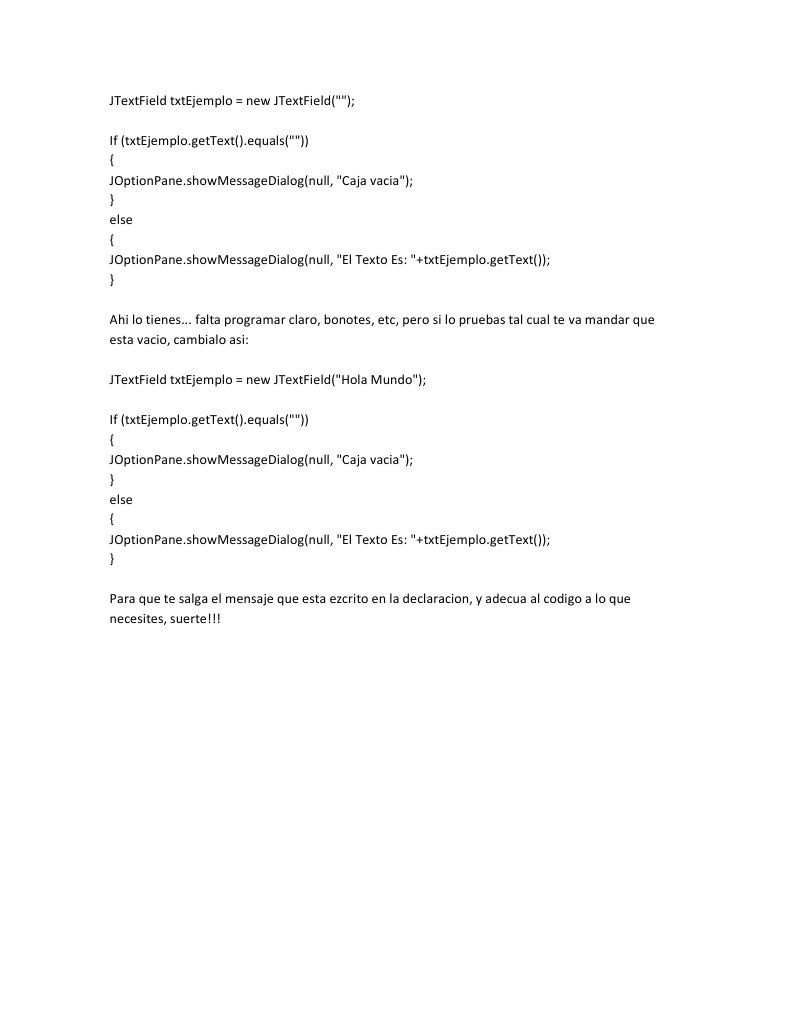 JTextField Txtejemplo | PDF | Métodos y materiales de enseñanza