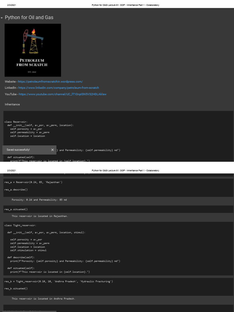 Python For Og Lecture 81 Oop Inheritance Part 1 Pdf 6358