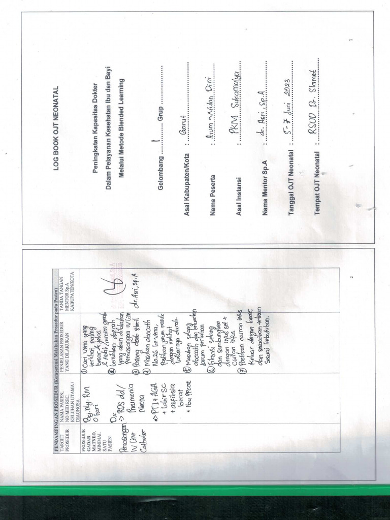 LOGBOOK OJT USG | PDF
