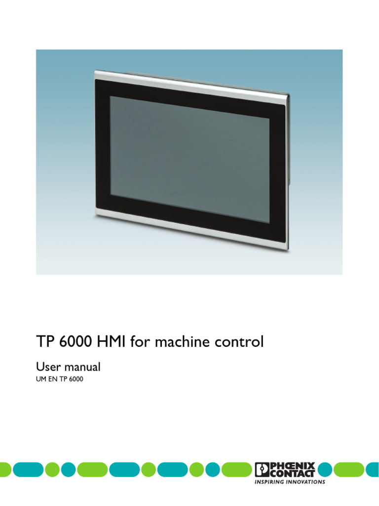 TP 6000 HMI For Machine Control: User Manual | PDF | Usb | Computer Engineering