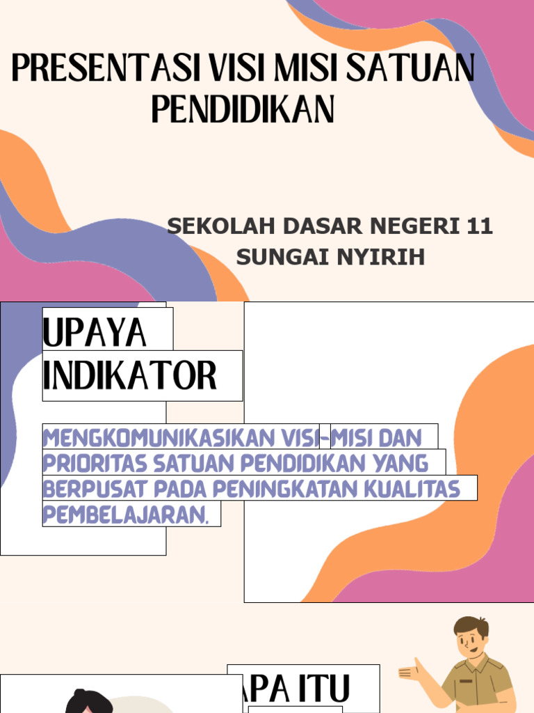 Presentasi Visi Misi Satuan Pendidikan | PDF | Karier & Perkembangan | Ilmu Sosial