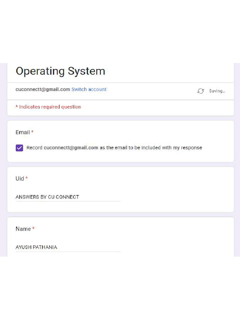 Operating System Quiz Answers | PDF
