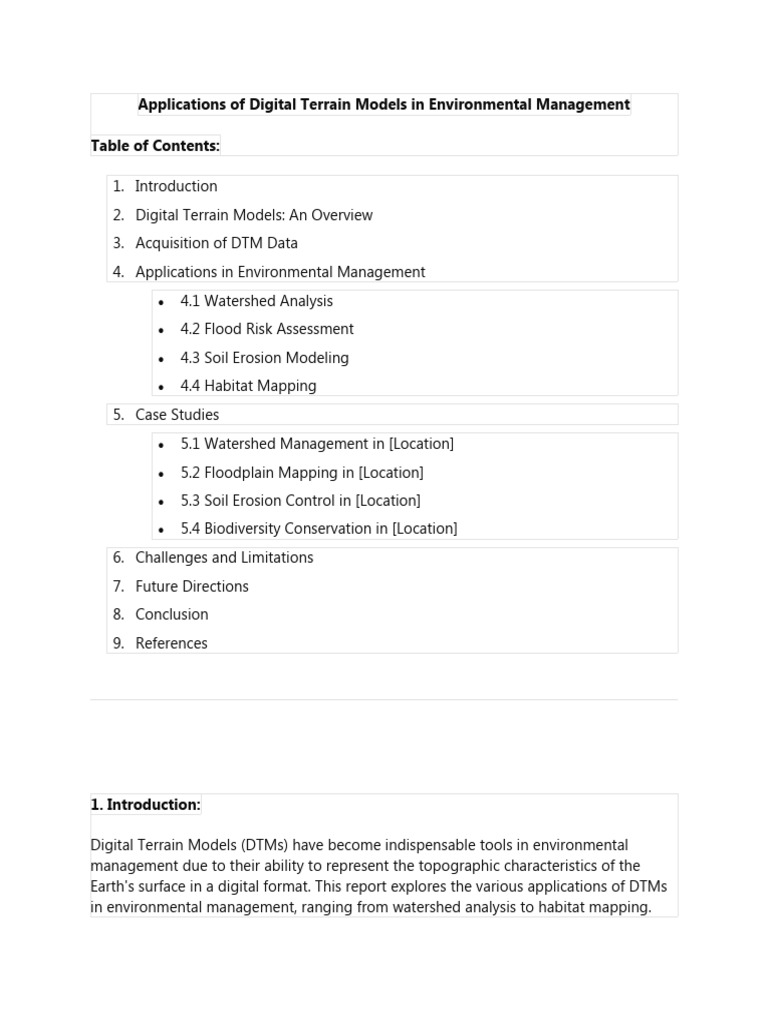 DTMs in Environmental Management | PDF | Topography | Flood