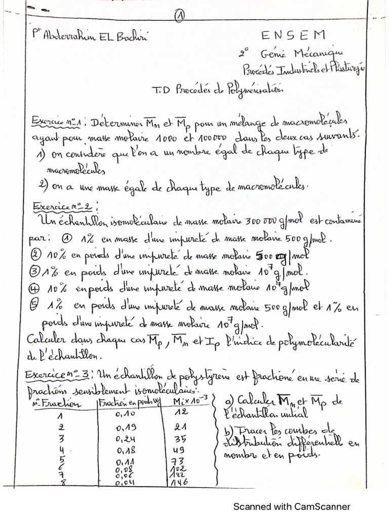 TD 1-2 Exercices+ Solutions ENSEM2020.2021 - Copie | PDF