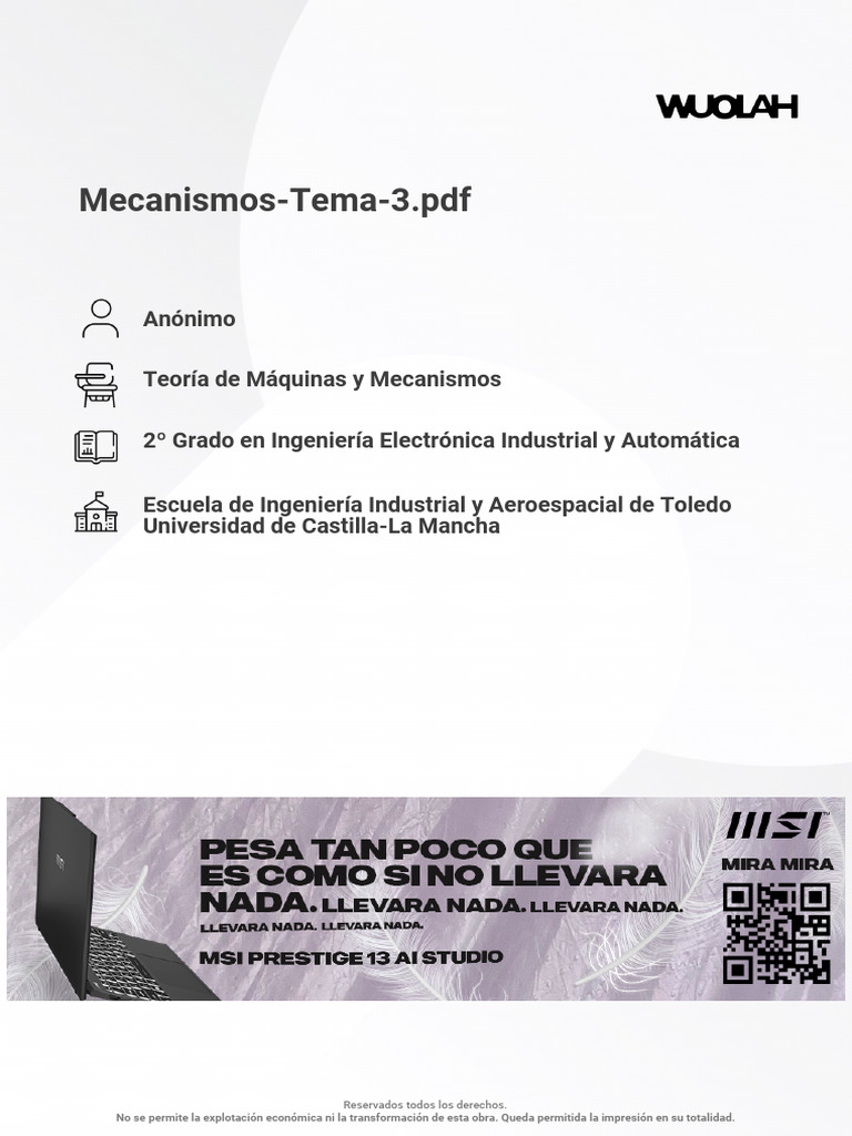 Tema 3 Libro Mecánica Vectorial en Ejemplos | PDF | Ingeniería