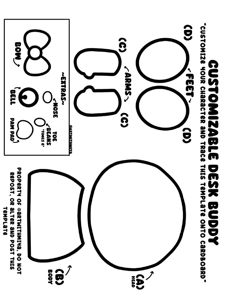 Customizable Desk Buddy Template | PDF