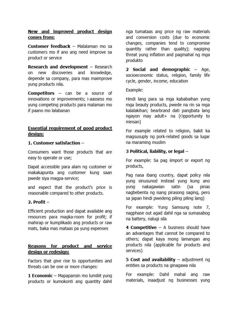 TQM Notes Lesson 3 | PDF | Economies | Economics