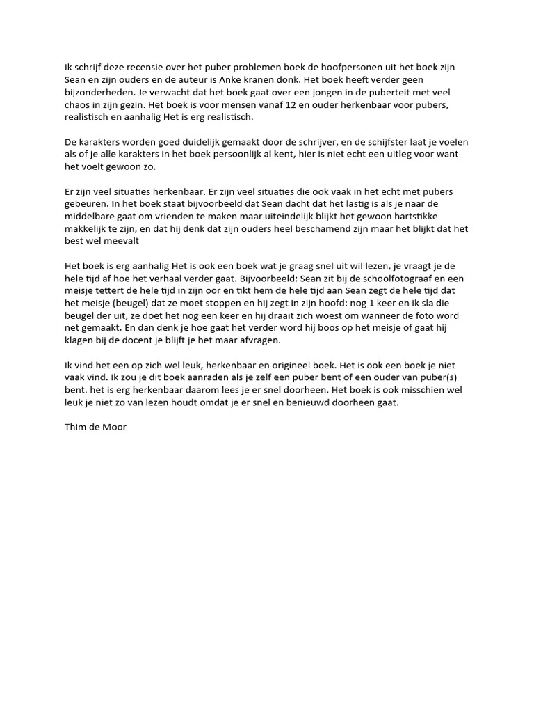 Boek Recensie NL | PDF