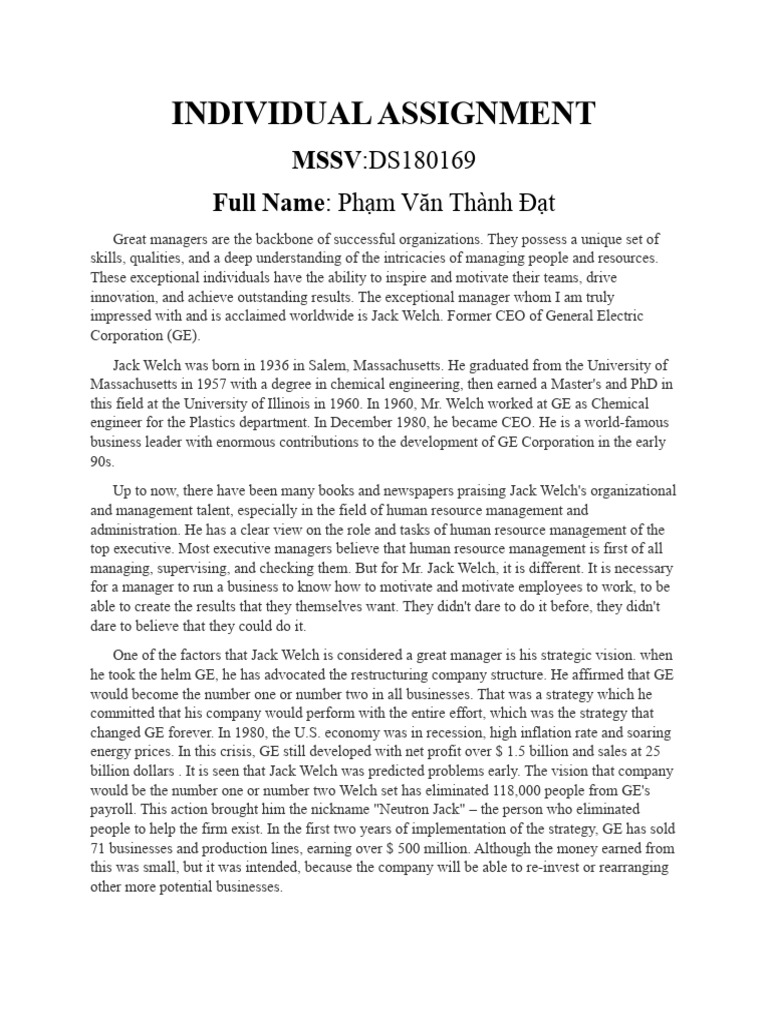 Individual MGT | PDF | Organizational Structure | Business Economics