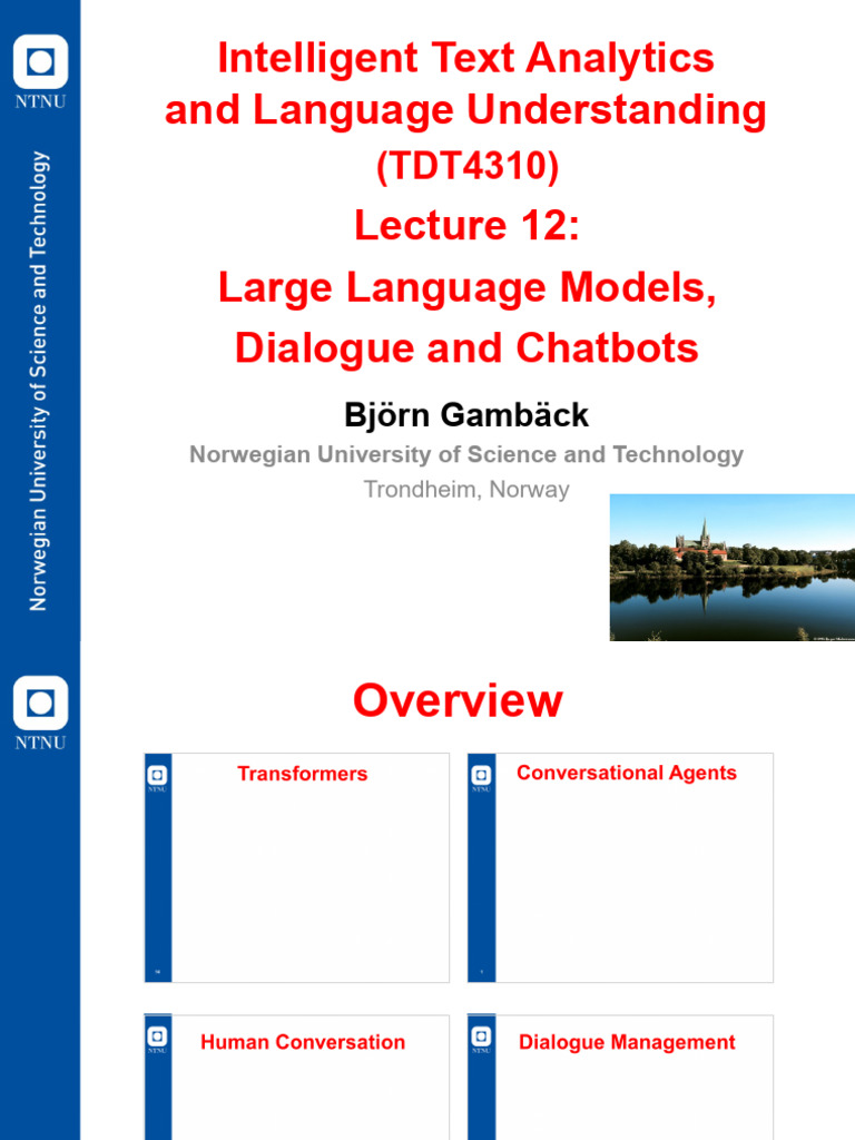 tdt4310 2024 Lect12 Full | Download Free PDF | Cognitive Science | Artificial Intelligence