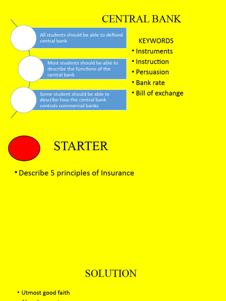 central bank explained | PDF | Banks | Central Banks