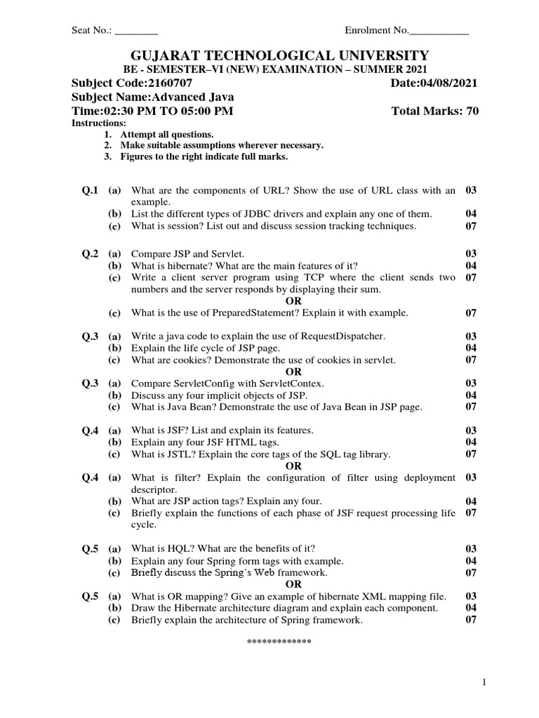 AJ - S2021 (2160707) (GTURanker - Com) | PDF | Computing | Web Development