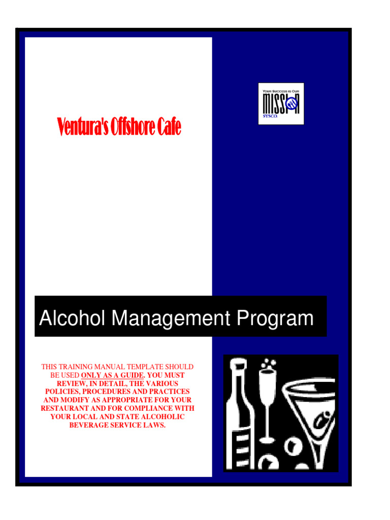 Bartender SYSAlcoholMgmtProgram | PDF | Driving Under The Influence | Alcoholic Beverages