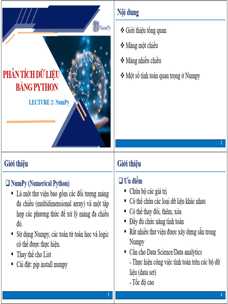 In Lecture 2 Numpy Sv Done 1 Pdf 