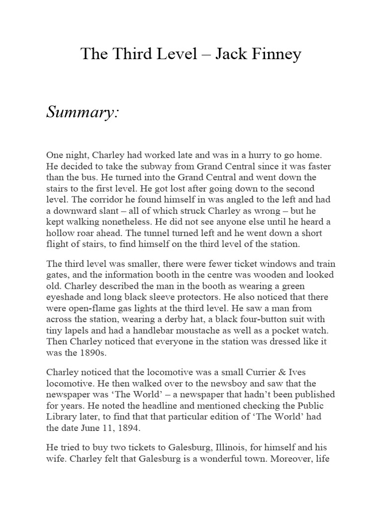 The Third Level | PDF | Clothing