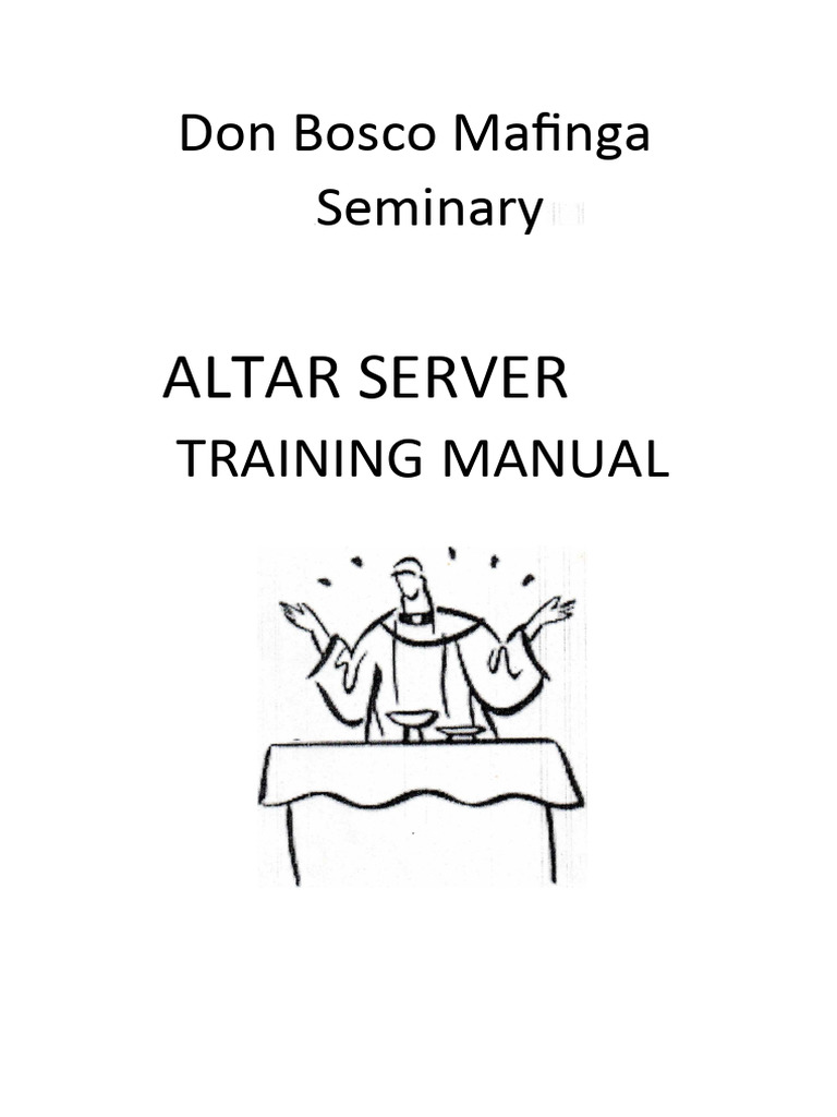 Alter Server Training Manual | PDF | Eucharist | Altar