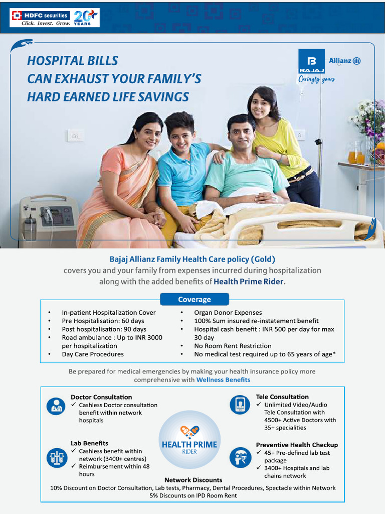 HDFC Securitesi - Health One Pager | PDF