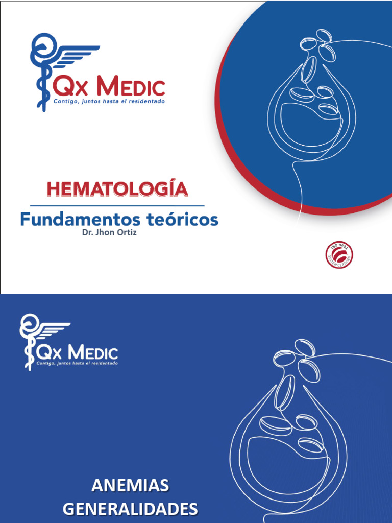 QX Hematologia Fundam Teóricos F2 | PDF | Anemia | Especialidades Medicas