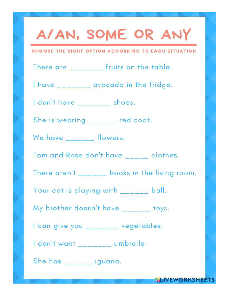 A, An, Some, Any | PDF