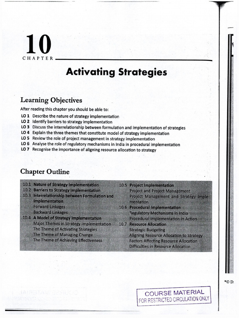 Activating Strategies | PDF