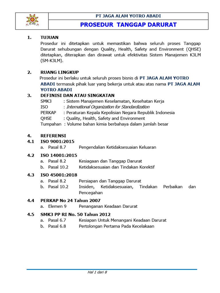 Tanggap Darurat | PDF