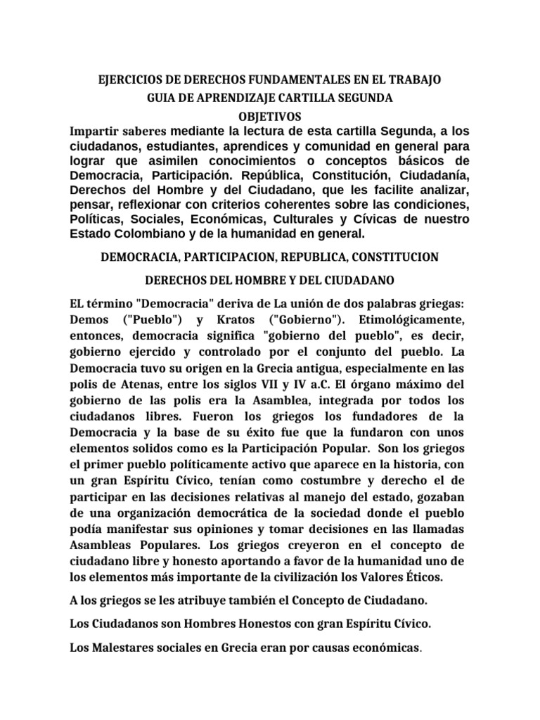 Derechos Fundamentales y Democracia | PDF | revolución Francesa ...