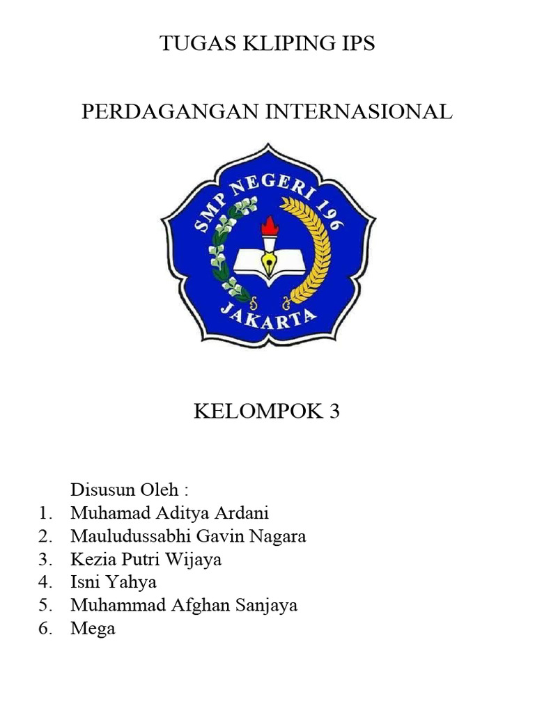 Tugas Kliping Ips Perdagangan Internasional | PDF | Pengelolaan Keuangan & Uang