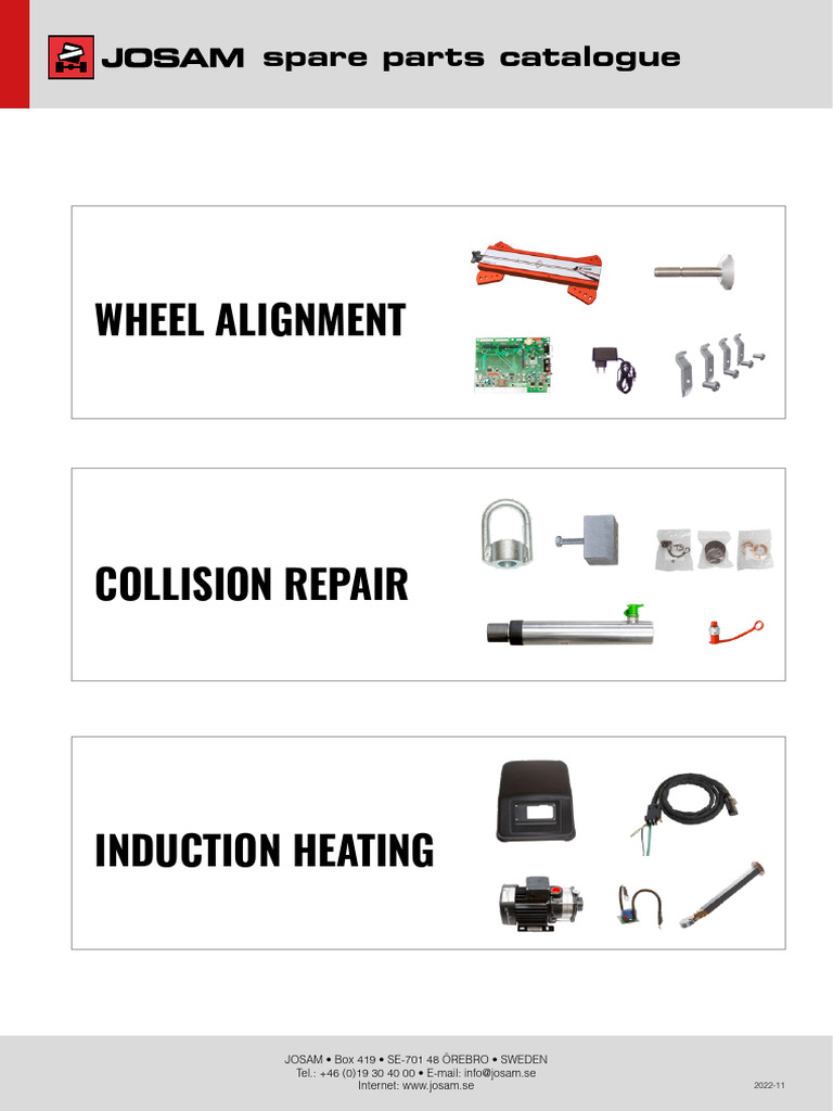 Josam Spare Parts Catalogue 2022 | PDF | Screw | Manufactured Goods