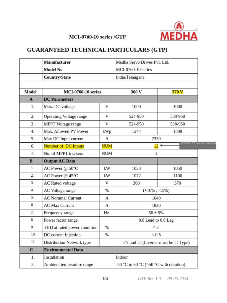 GTP - MCI 0760 10 Series - r1.0 | PDF | Alternating Current | Computer Engineering