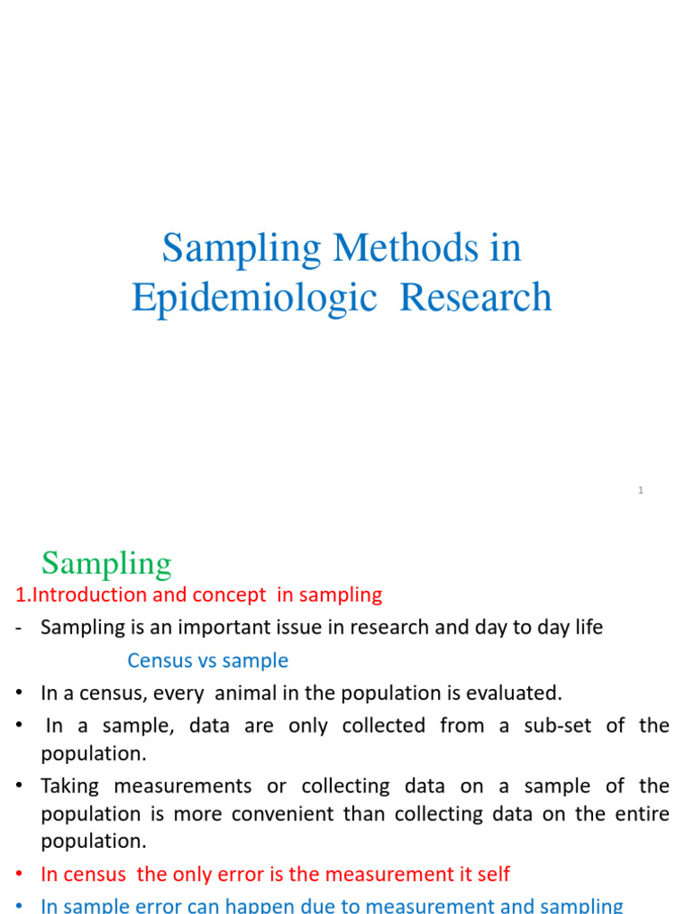 Sampling Issues in Research | PDF | Type I And Type Ii Errors ...