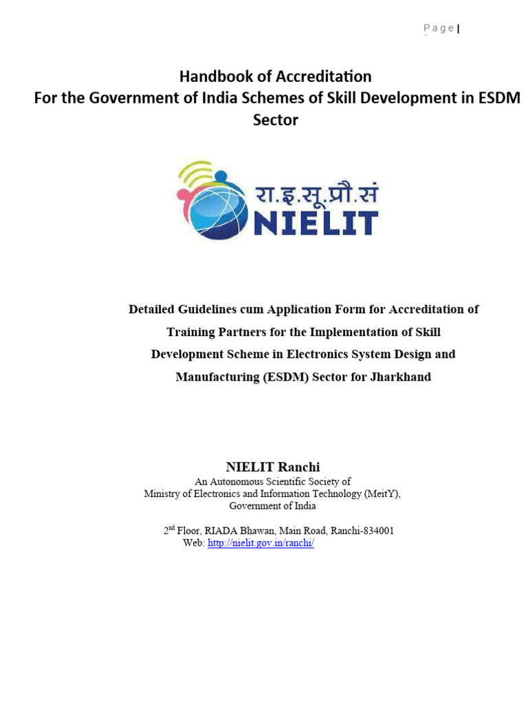 Updated Handbook Esdm | PDF | Vocational Education | Institute Of ...