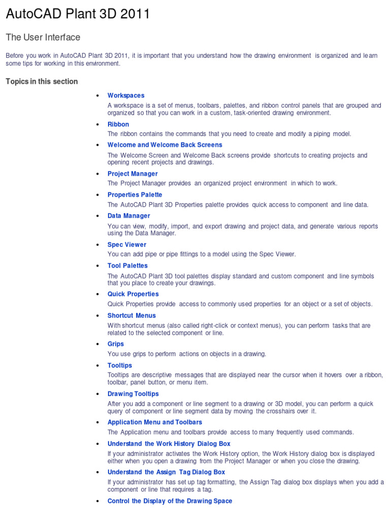 Autocad Plant 3d 150213232435 Conversion Gate02 | PDF | Window (Computing) | Menu (Computing)