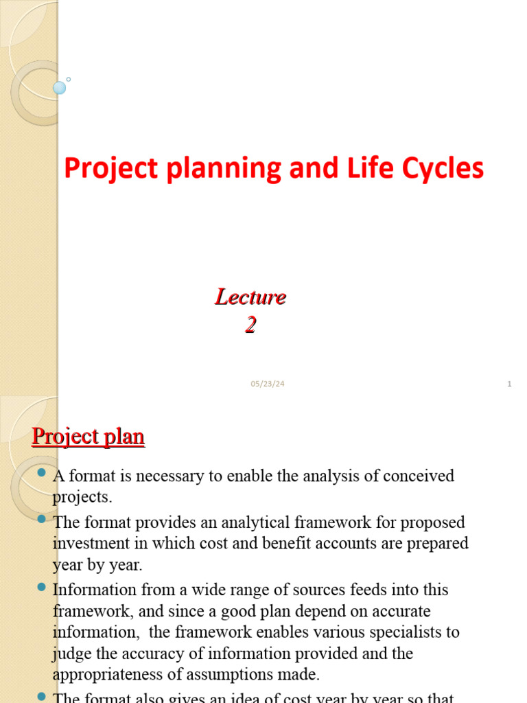 Project Planning & Life Cycles Guide | PDF | Project Management ...