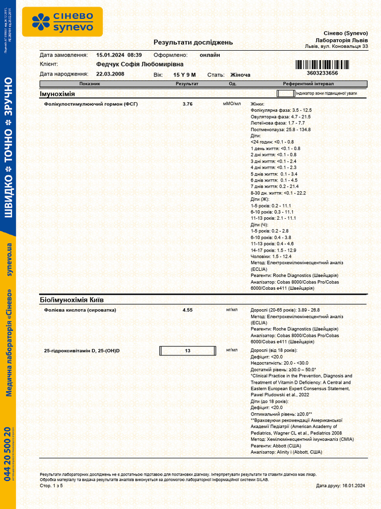 Syne Vo Results 3603233656 | PDF