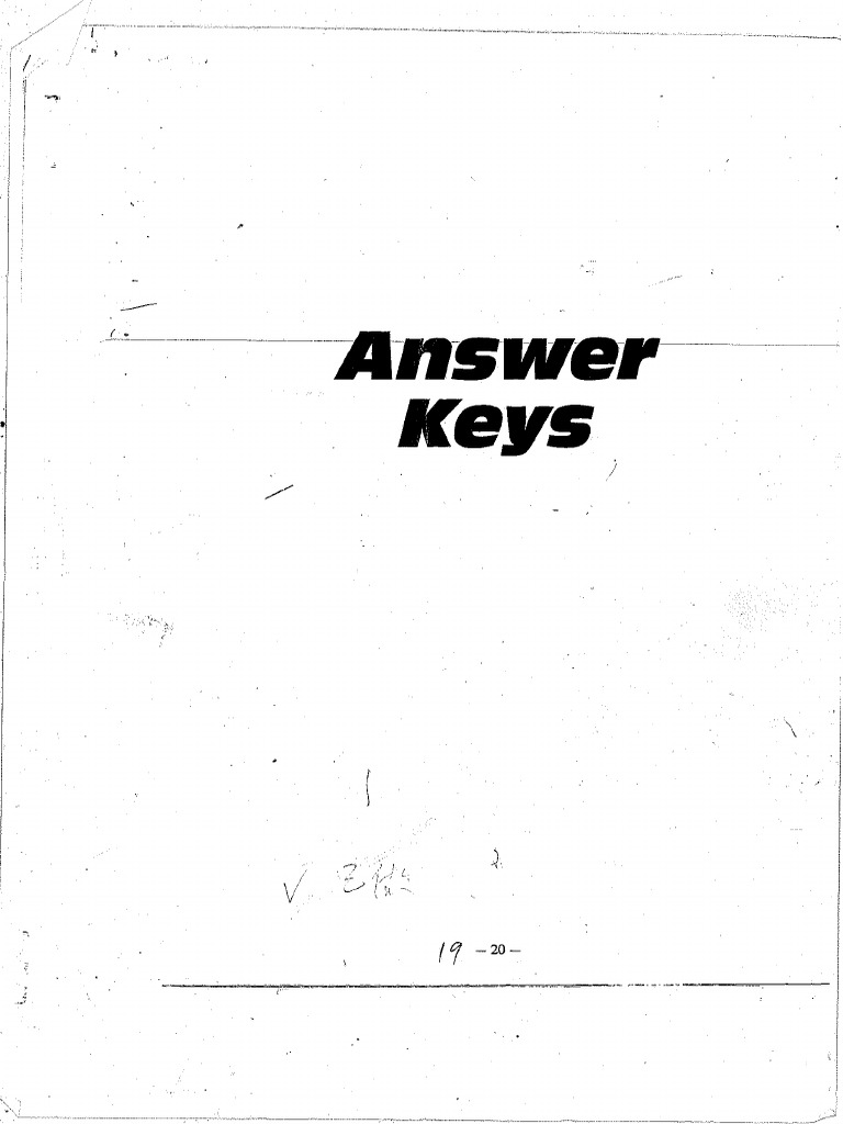 Answer Key SRA reading | PDF