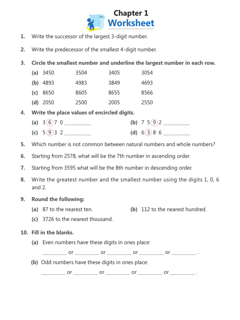 Worksheet 3 | PDF | Division (Mathematics) | Mathematics
