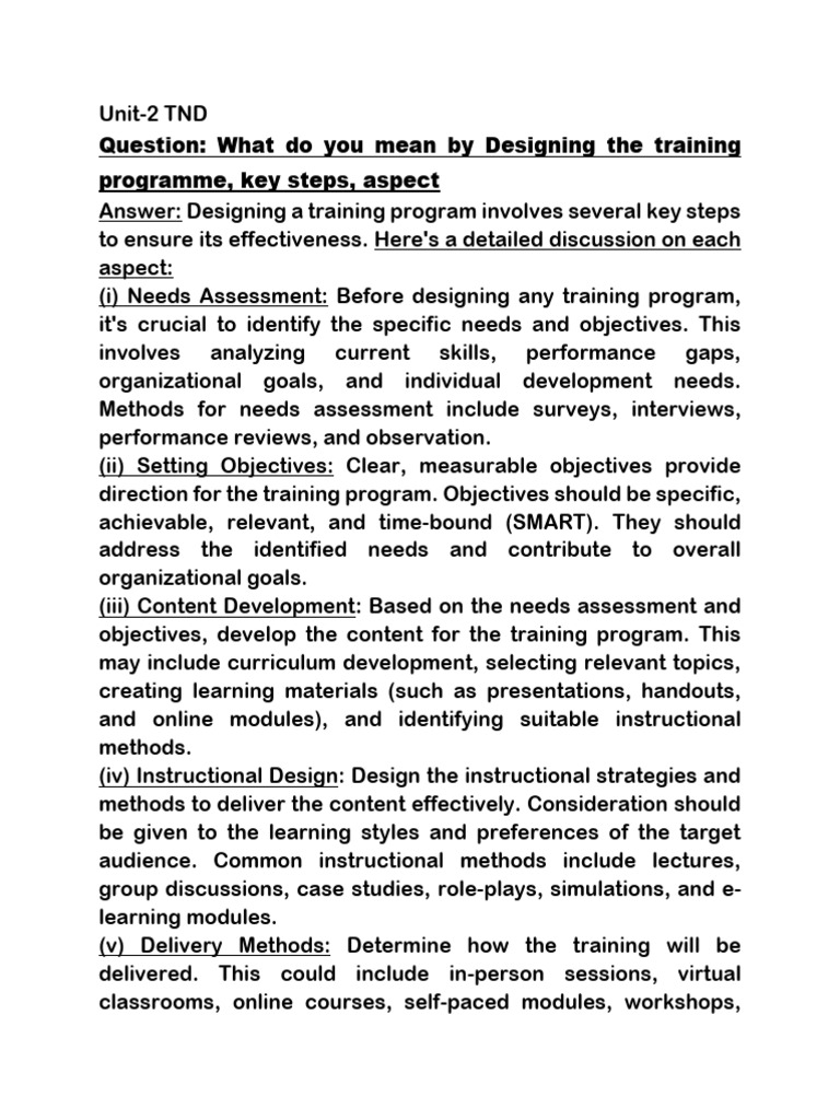Unit-2 TND Bestt | PDF | Learning | Differentiated Instruction