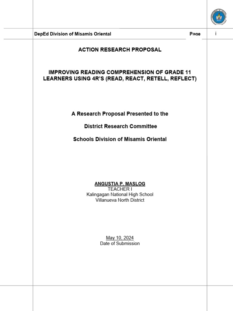 Action Research Full Blown | Download Free PDF | Reading Comprehension | Metacognition