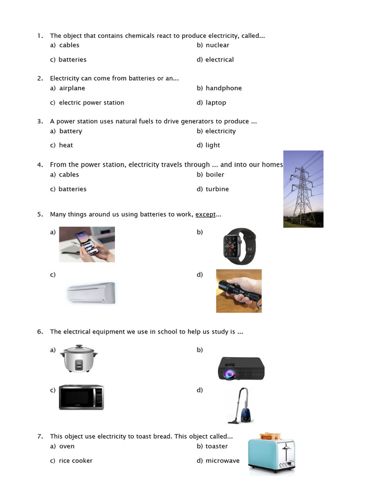 Sources and Uses of Electricity - Quizizz | PDF | Electricity ...