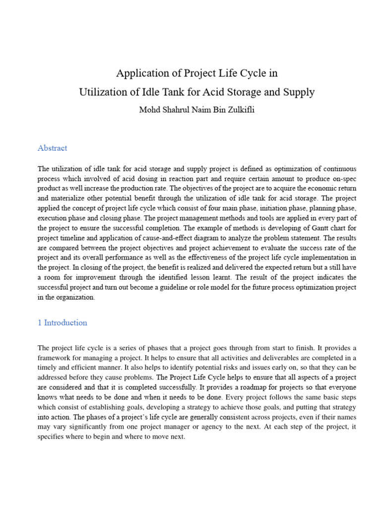 Final Report | PDF | Project Management | Life Cycle Assessment