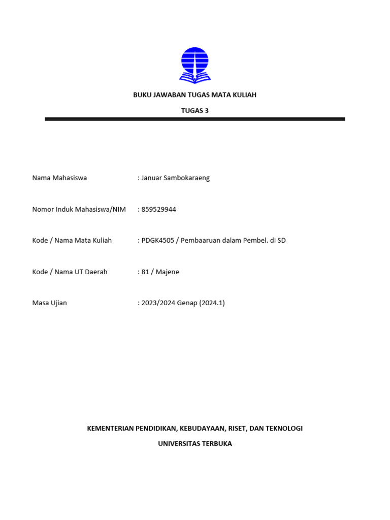 PDGK4505 - 859529944 - Tugas 3 | PDF