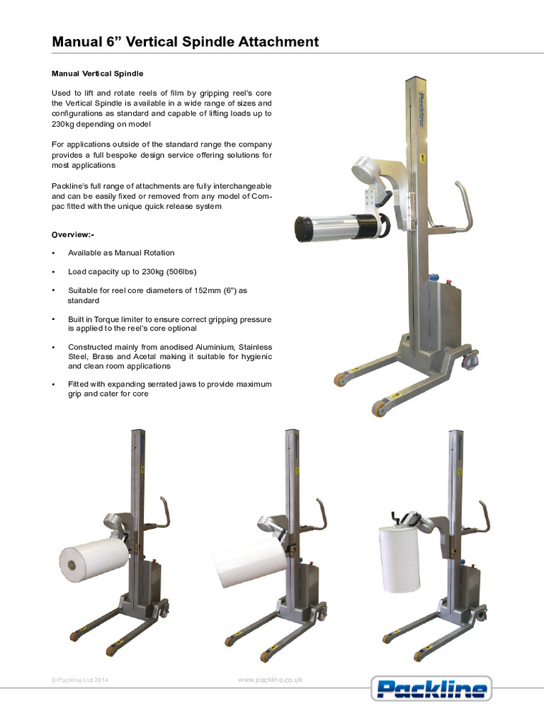 Reel-Handling-Equipment-Vertical-Spindle | PDF