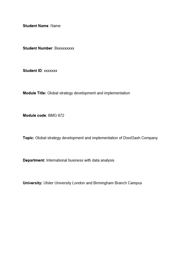 Global Strategy Development and Implementation | PDF | Corporate Social ...