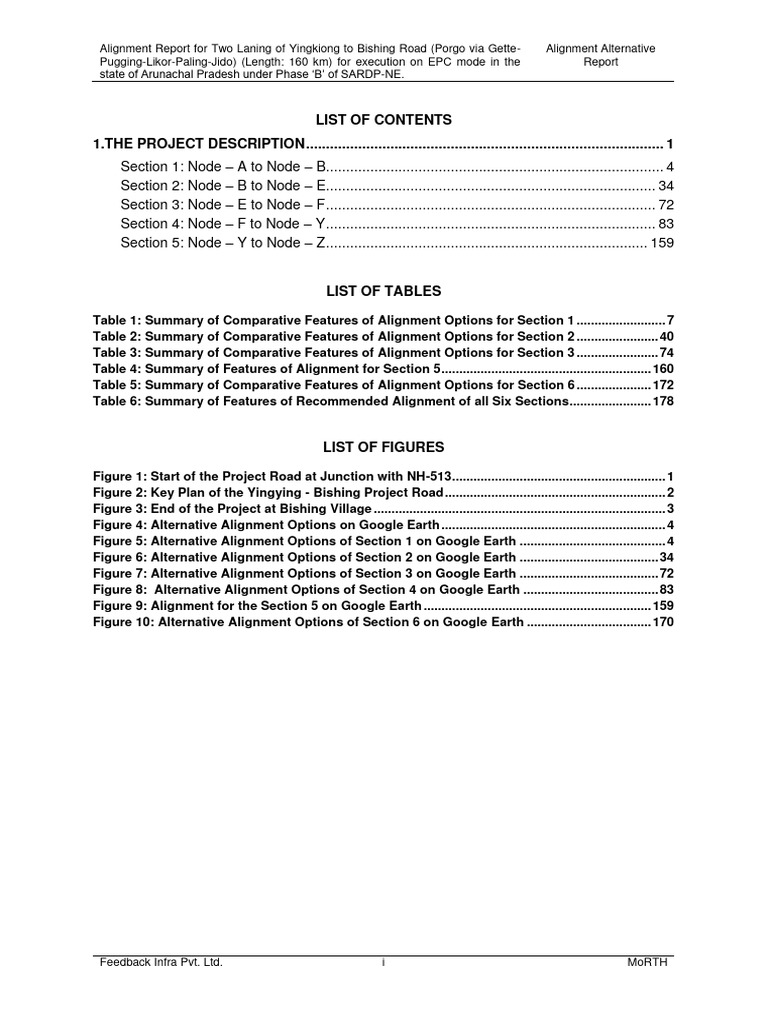 Alignment Report | PDF | Road | Road Transport
