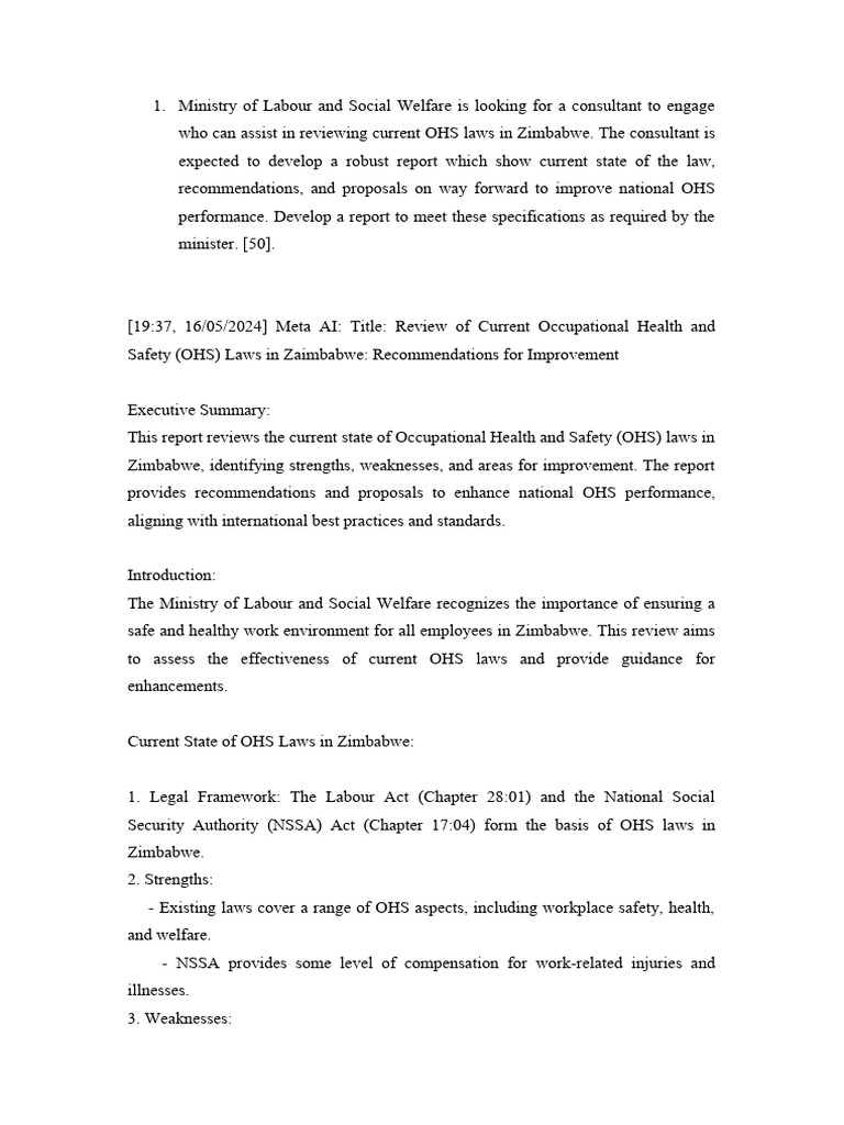 Laws | PDF | Occupational Safety And Health | Employment