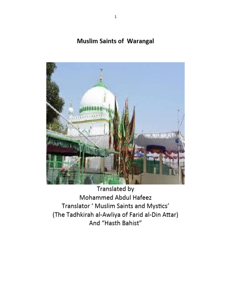 Muslim Saints of Warangal | PDF | Sufism