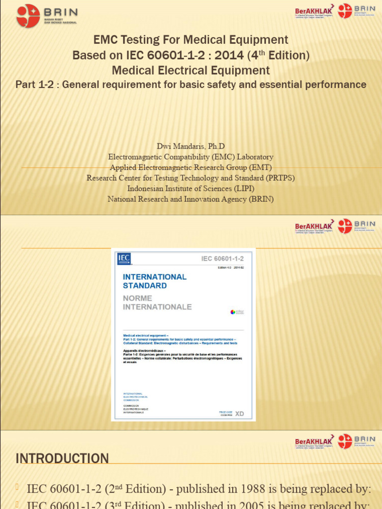 EMC For Medical 60601-1-2 - DM01 - Shortver | PDF | Electromagnetic Compatibility | Electricity