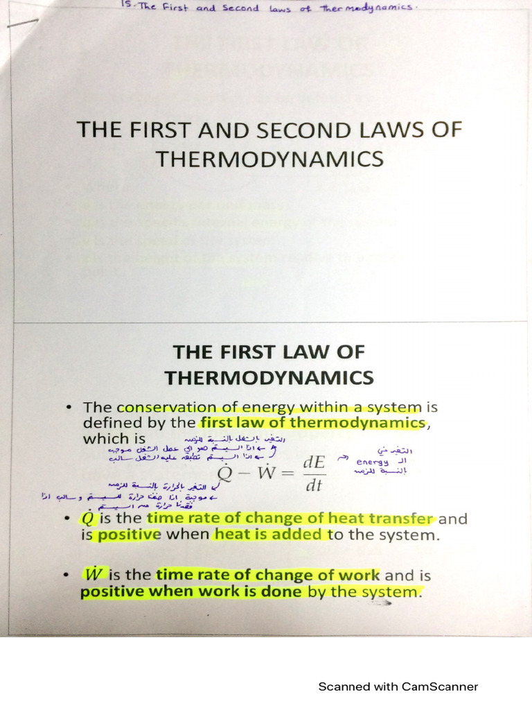 15.the First and Second Laws of Thermody | PDF