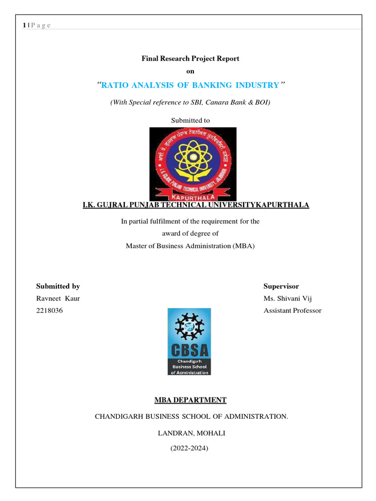 MBA Banking Ratio Analysis | PDF | Equity (Finance) | Financial Economics